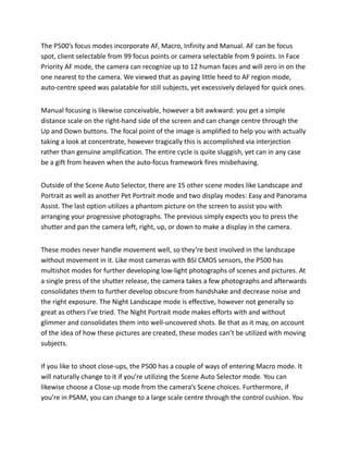 Most Used Nikon Coolpix P500 Camera Review | PDF