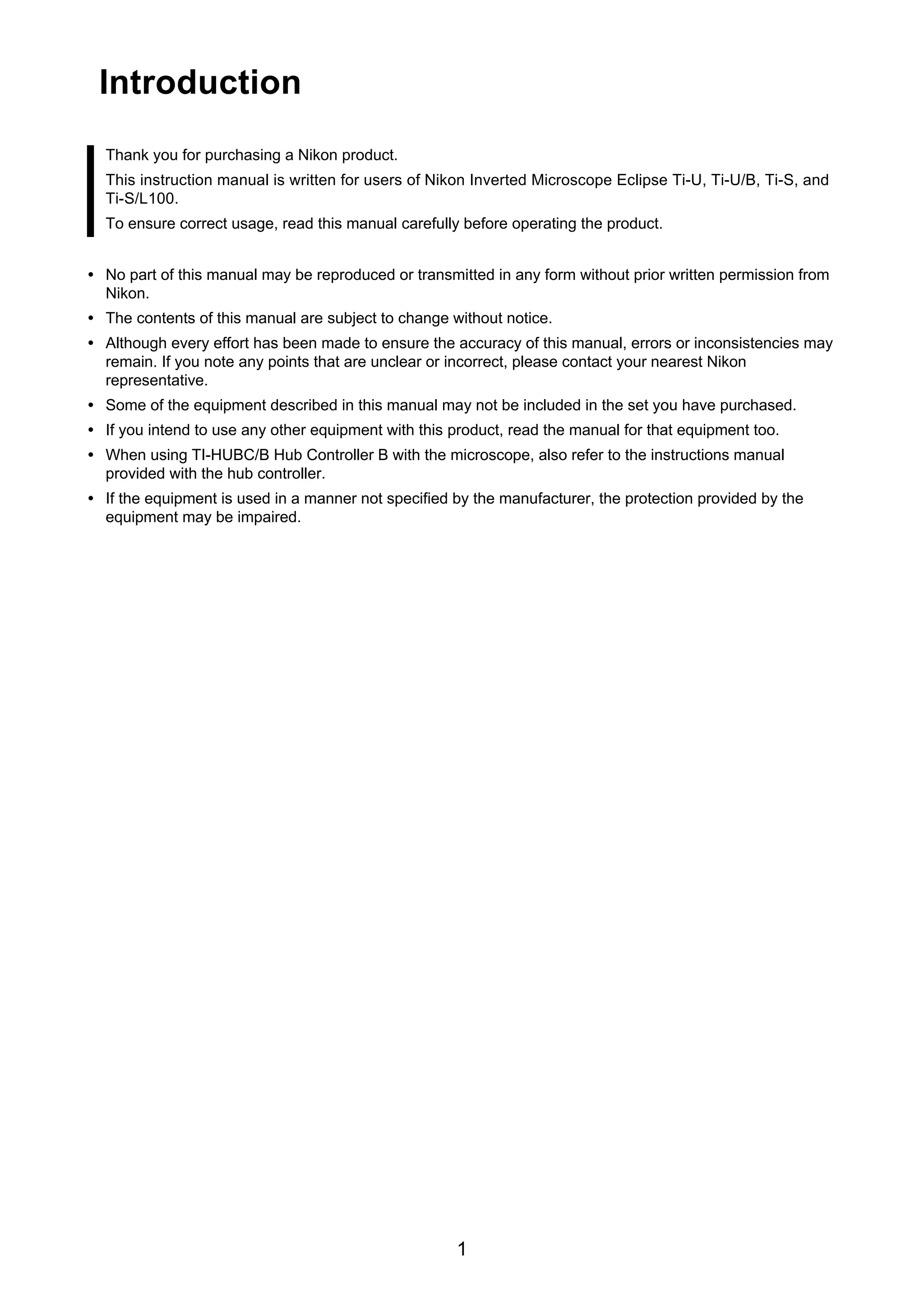 Nikon Ti-U Manual (Eng) | PDF