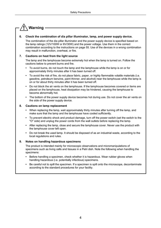 Nikon Ti-U Manual (Eng) | PDF | First Aid | Injuries