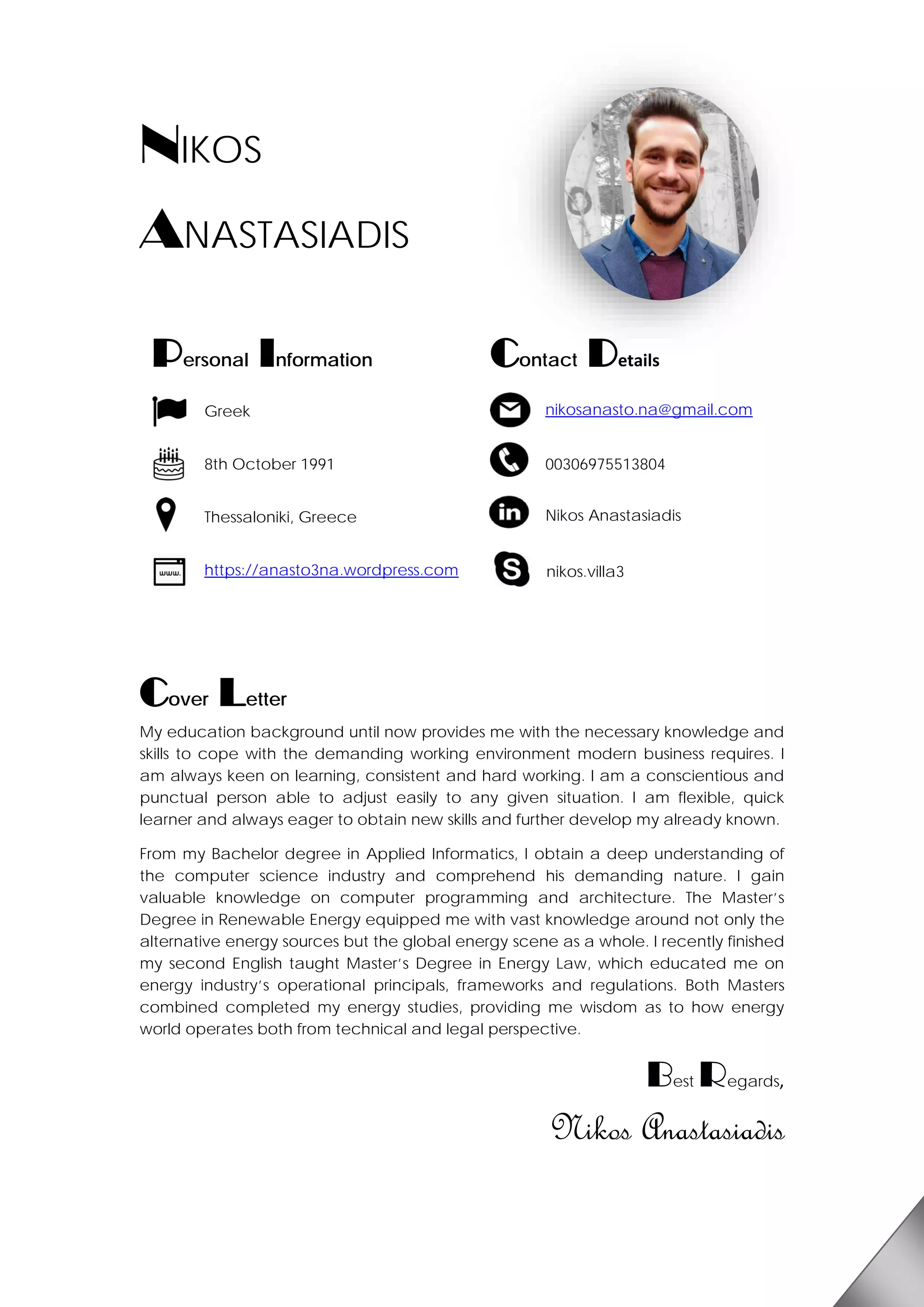 Nikos Anastasiadis CV | PDF