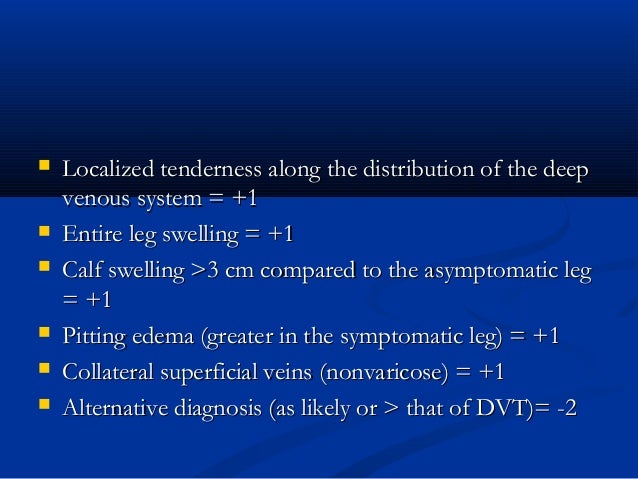 seminar on deep venous thrombosis