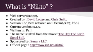 Nikto | PDF