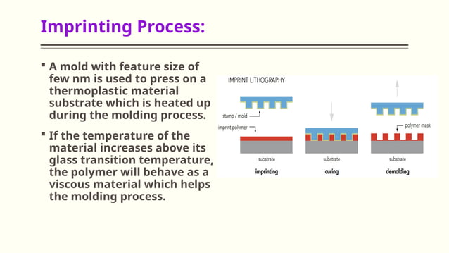 Nano Imprint Lithography Presentation Biotechnology | PPT
