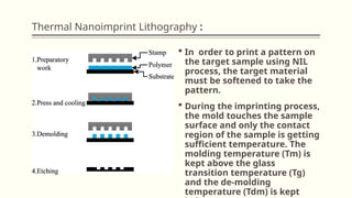 Nano Imprint Lithography Presentation Biotechnology | PPT