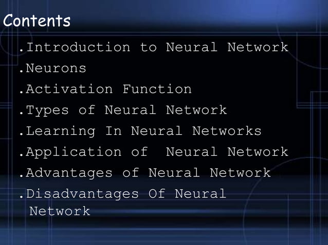 neural network | PPTX