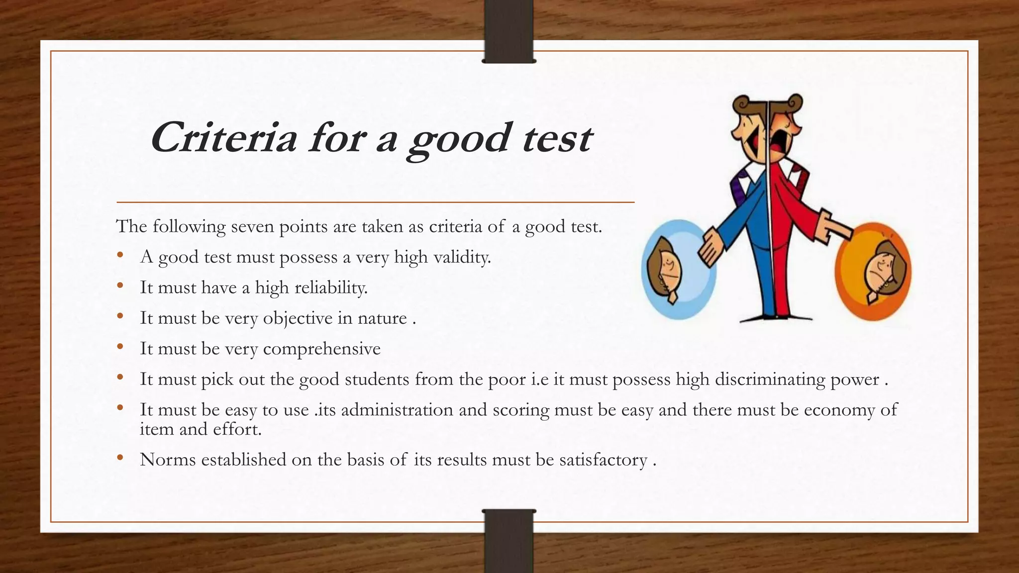 Types of test items and principles for constructing test items | PPTX