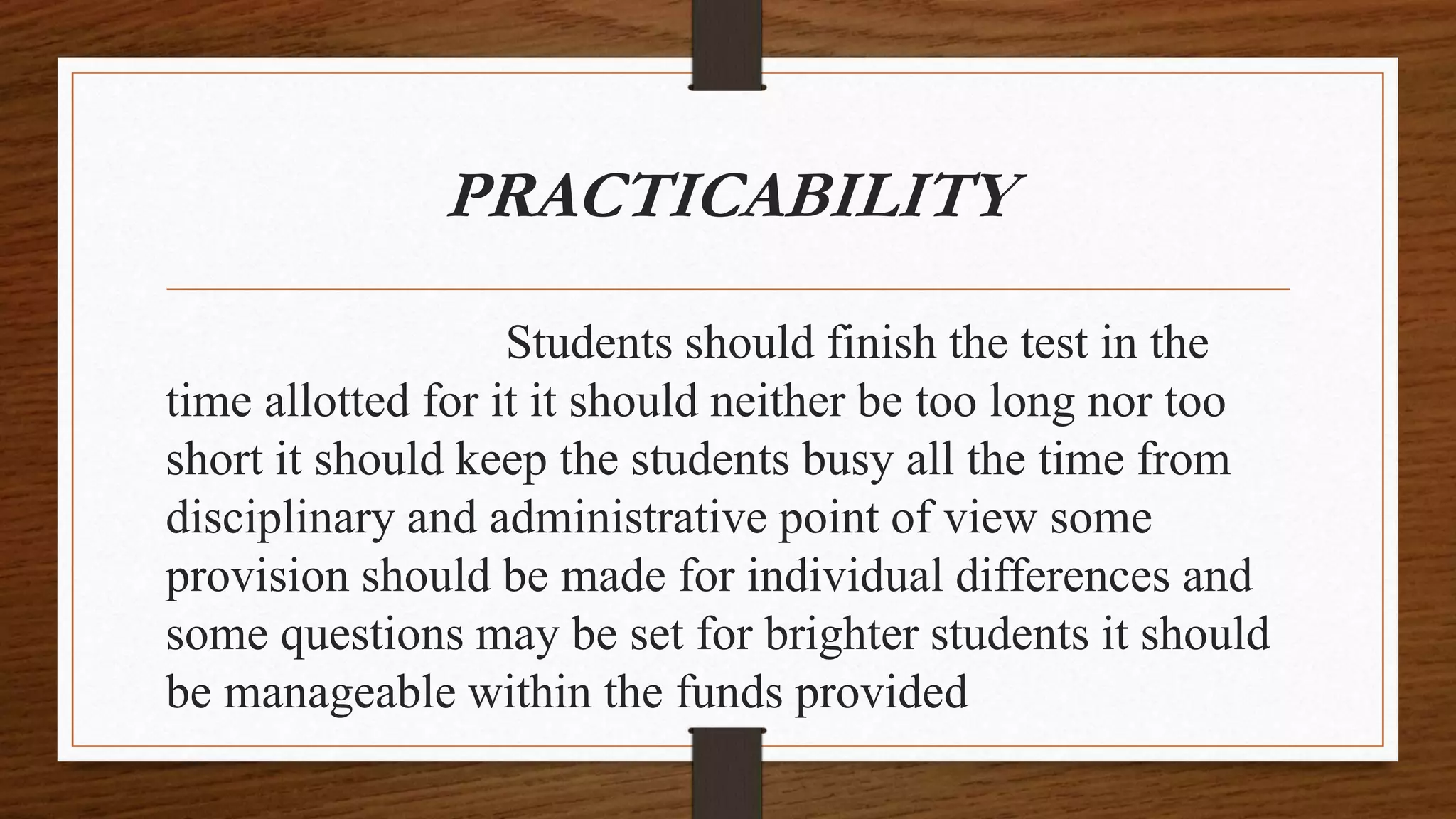 Types of test items and principles for constructing test items | PPTX
