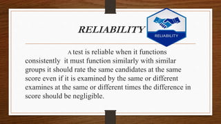 Types of test items and principles for constructing test items | PPTX