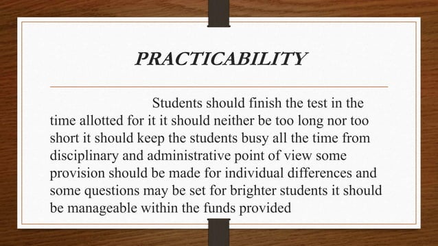 Types of test items and principles for constructing test items | PPT