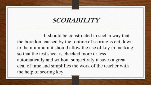 Types of test items and principles for constructing test items | PPT