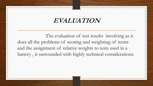 Types of test items and principles for constructing test items | PPT