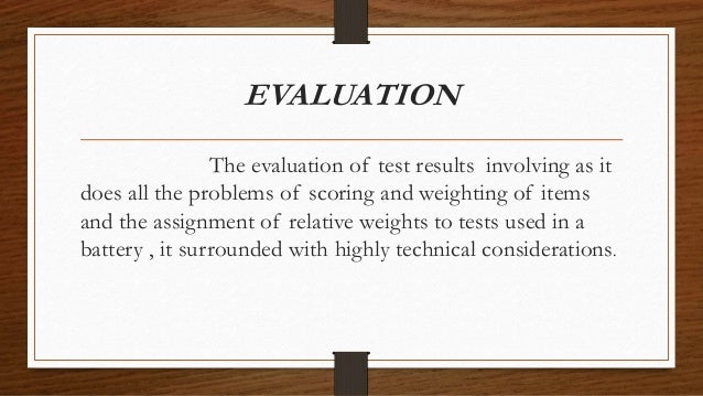 Types of test items and principles for constructing test items
