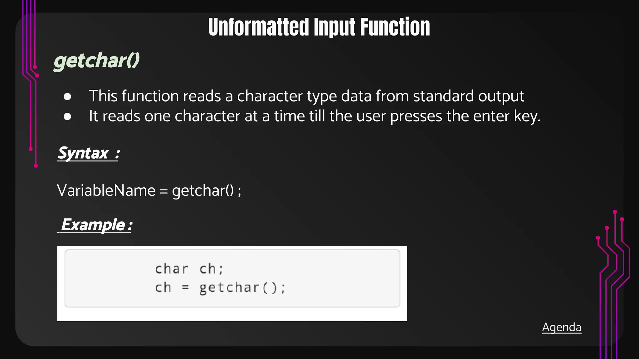Input And Output In C Language C Programming Ppt 