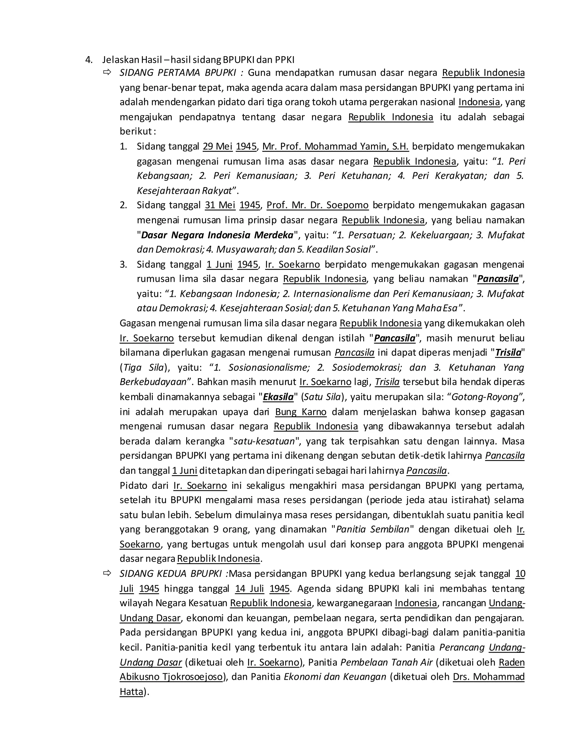 Nilai nilai pancasila pada masa pergerakan nasional | DOCX