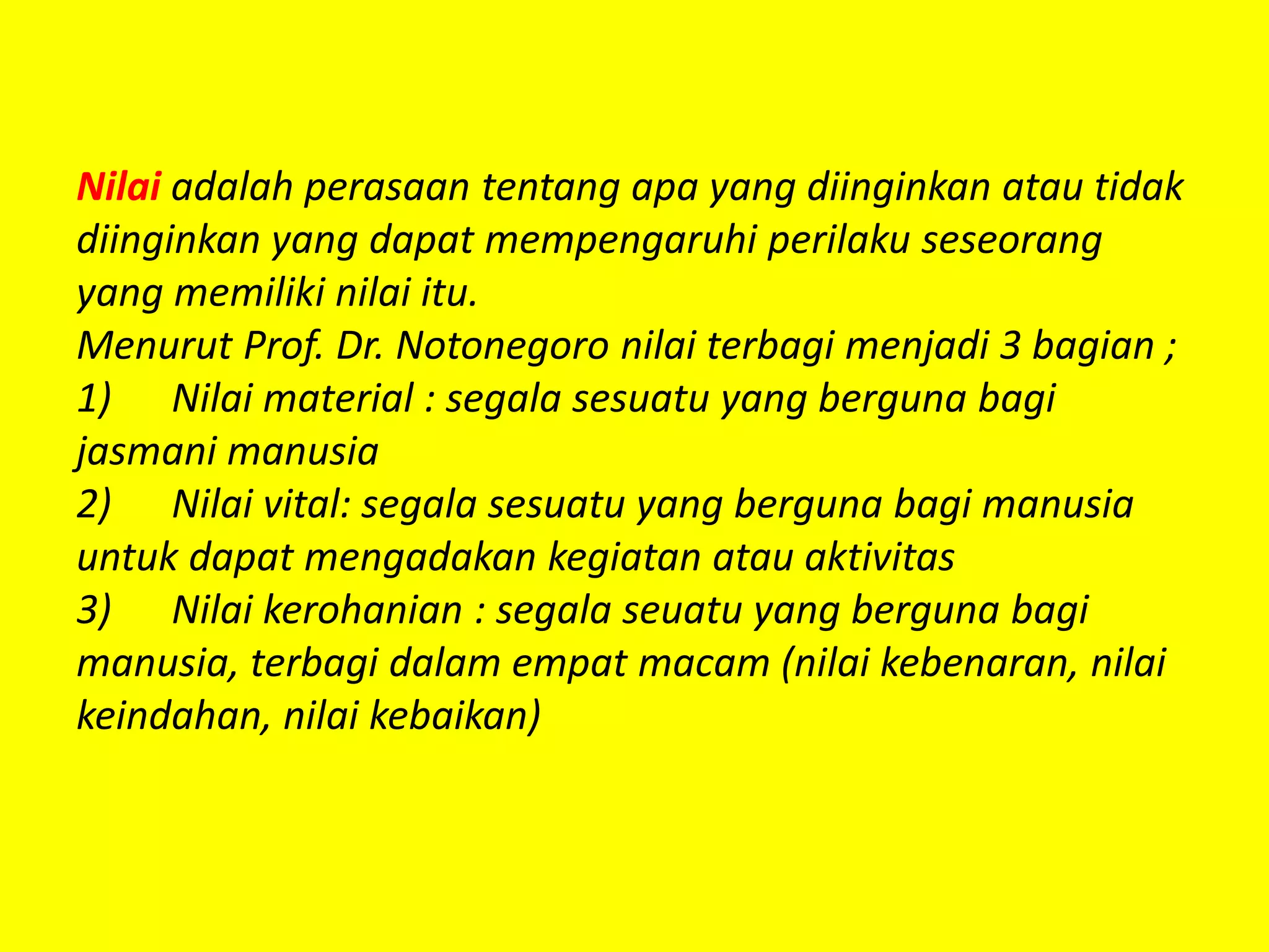 Nilai dan Norma Kristen | PPT