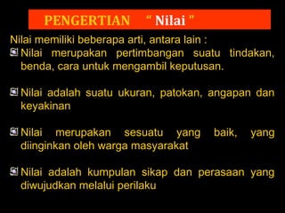 Nilai dan norma sosial | PPT