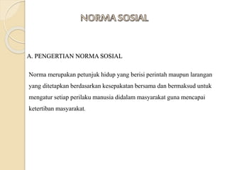 Nilai dan norma sosial | PPT