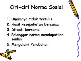 Materi Bimbingan Konseling (BK) Nilai dan Norma Sosial | PPT