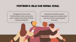 Nilai dan Norma Sosial Presentasi Pendidikan Kuning Coklat Gaya ...