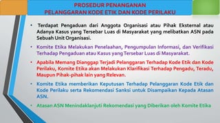 Nilai dasar, kode etik dan kode perilaku asn kemenag by aziezah | PPTX