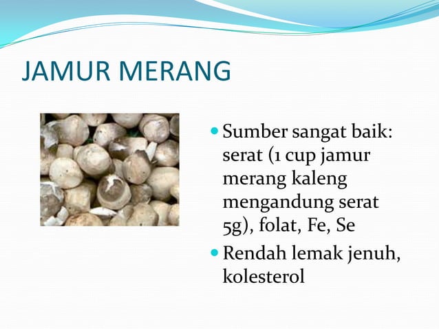 Nilai gizi & kesehatan jamur | PPTX