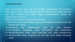 Nilai Kemanusiaan - Dhea Budiman | PPTX