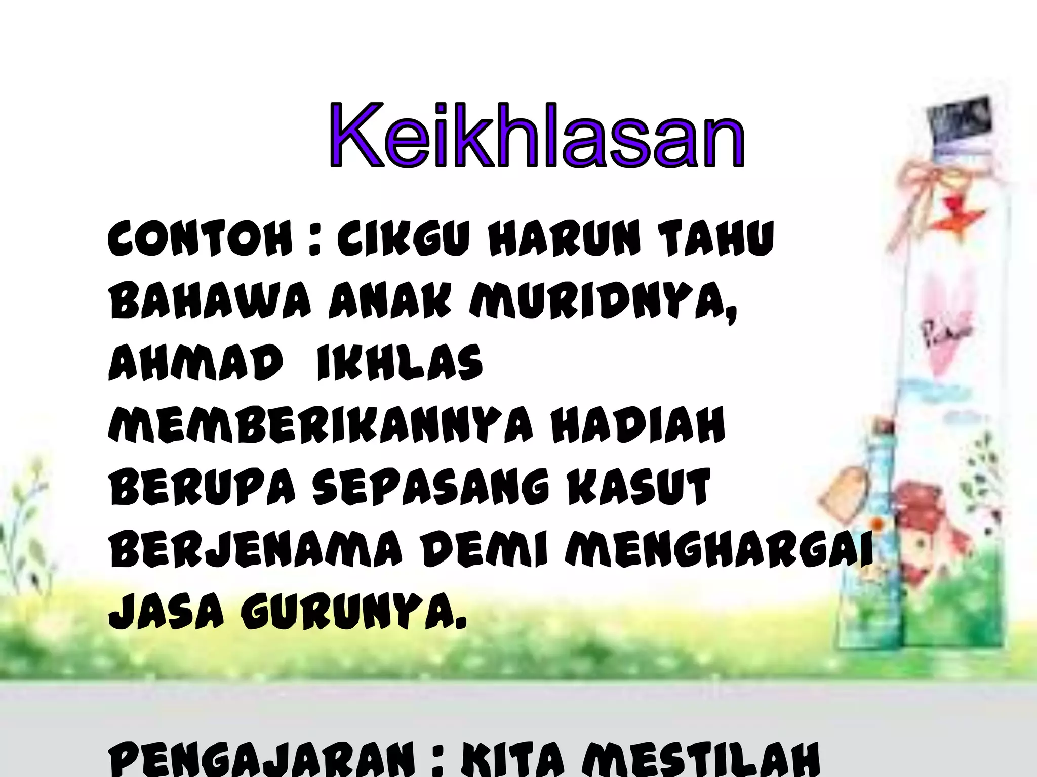 Nilai murni modal insan | PPT