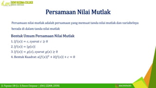 Matematika Waiib Kelas X Nilai Mutlak .pptx