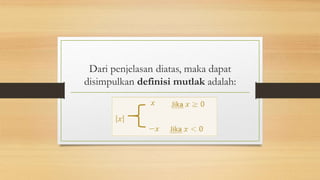Nilai mutlak intoduction and definition | PPT