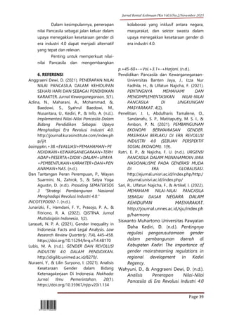 Nilai Pancasila Sebagai Jalan Keluar Dalam Menegakkan Keseteraan Gender ...