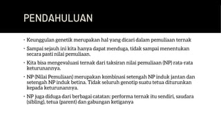 Nilai Pemuliaan | PDF