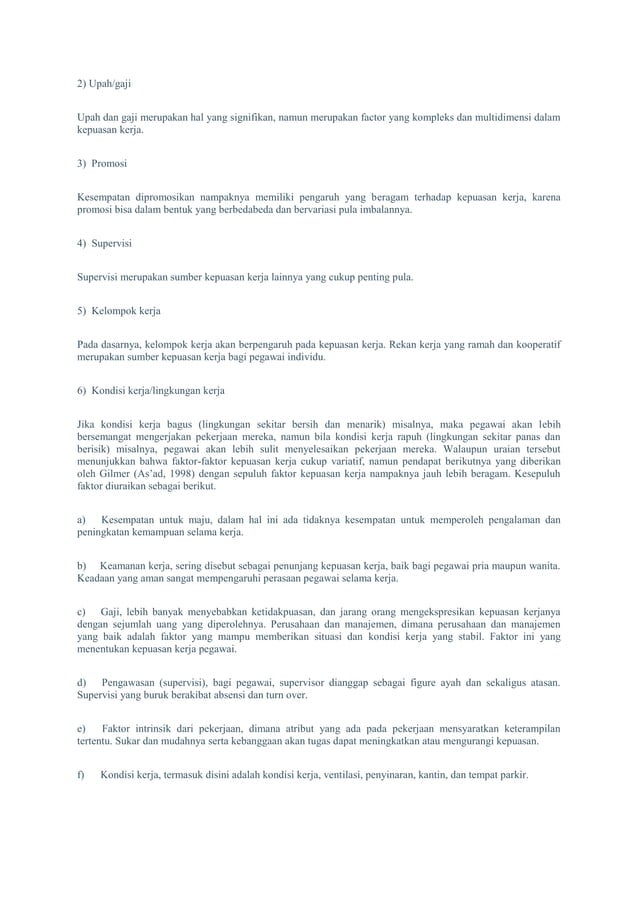 Nilai, sikap, kepuasan kerja, persepsi dan pengambilan keputusan individu | DOCX