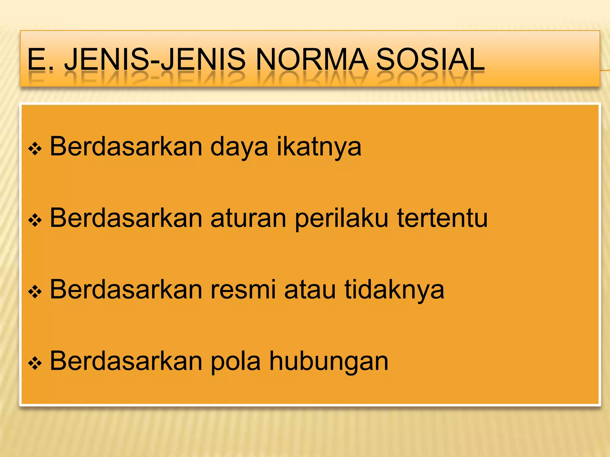 Nilai sosial dan norma sosial | PPTX