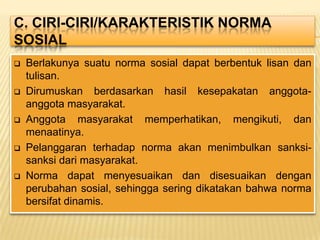 Nilai sosial dan norma sosial | PPTX