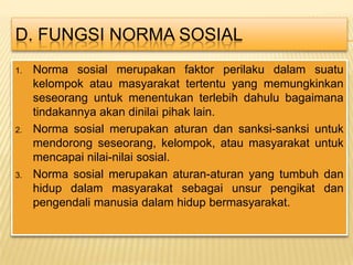 Nilai sosial dan norma sosial | PPTX