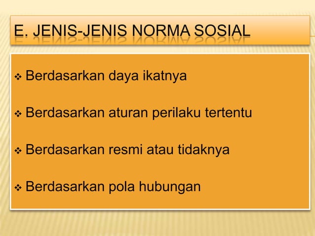 Nilai sosial dan norma sosial | PPTX