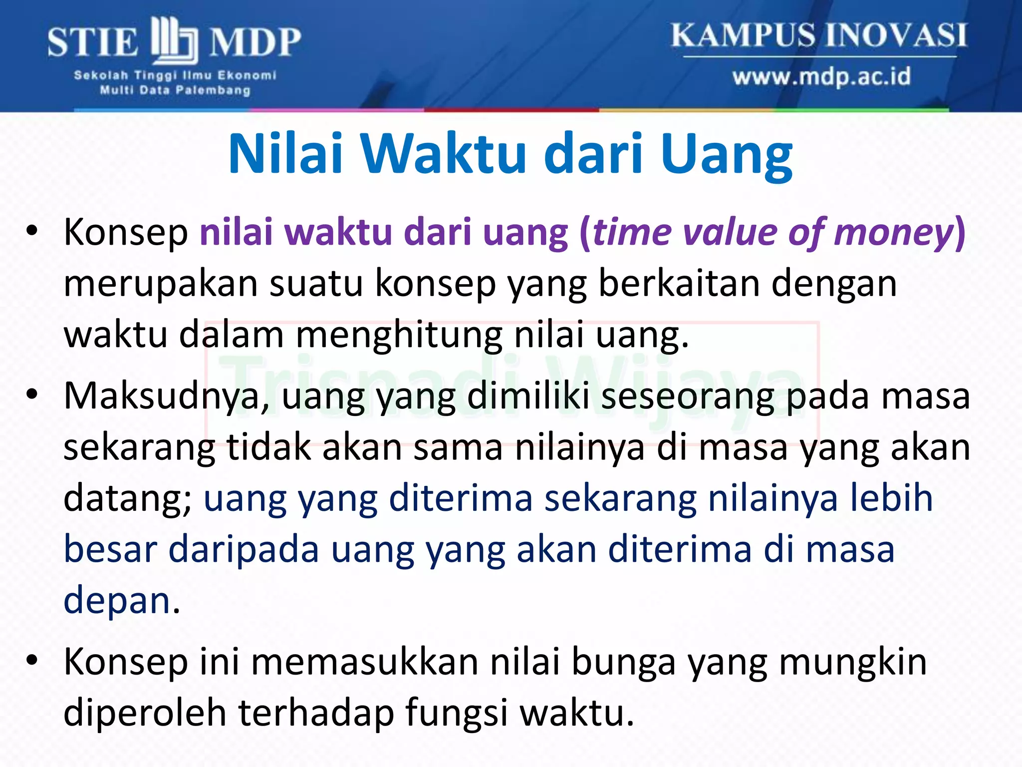 Nilai Waktu dari Uang | PDF