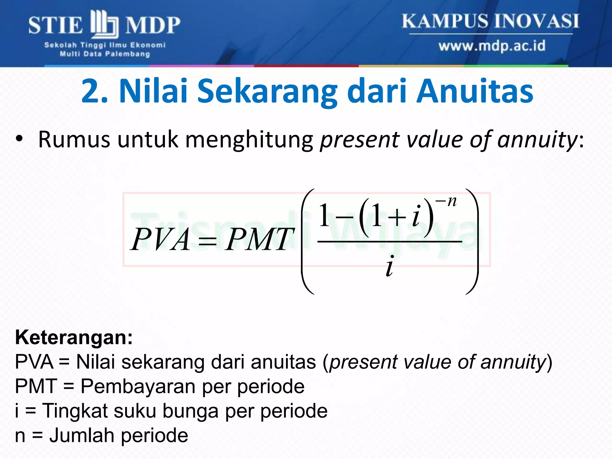 Nilai Waktu dari Uang | PDF