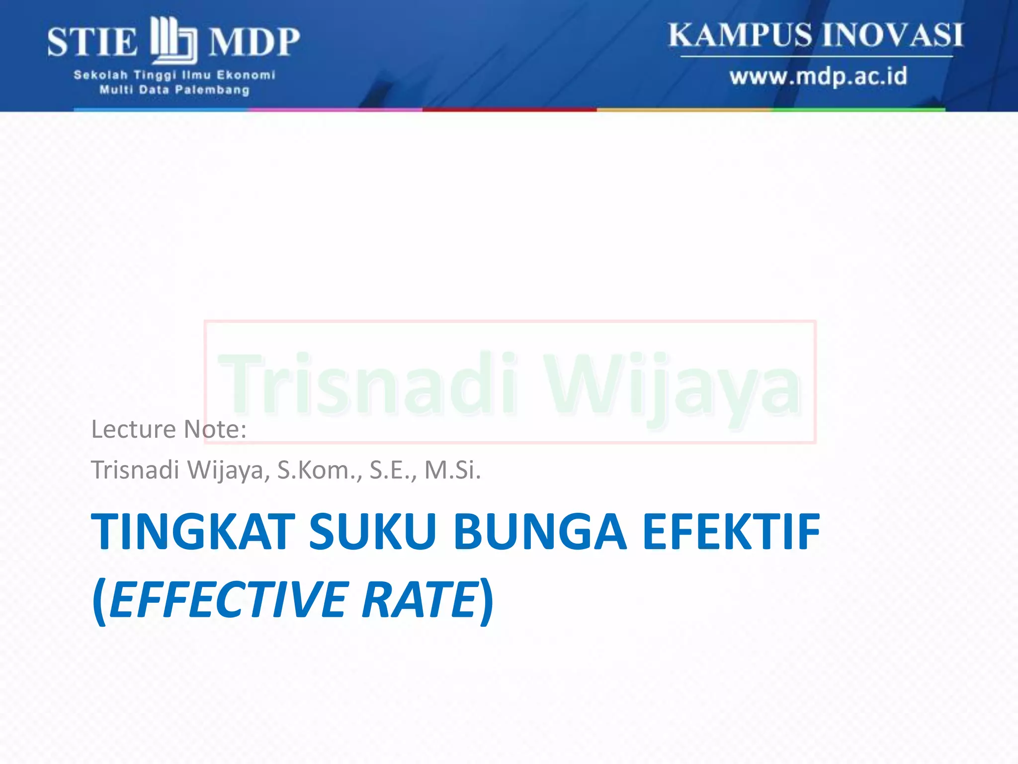 Nilai Waktu dari Uang | PDF