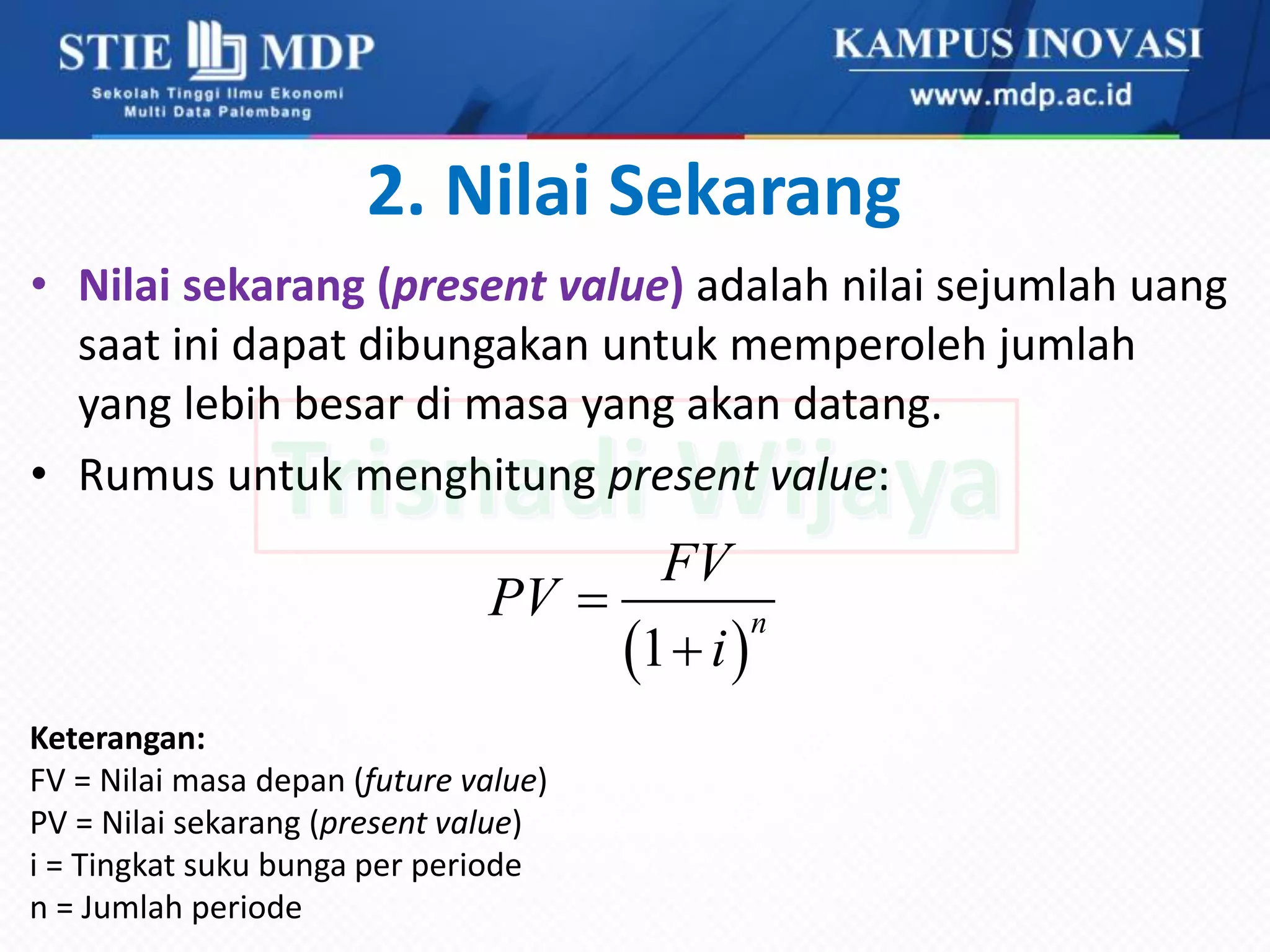 Nilai Waktu dari Uang | PDF