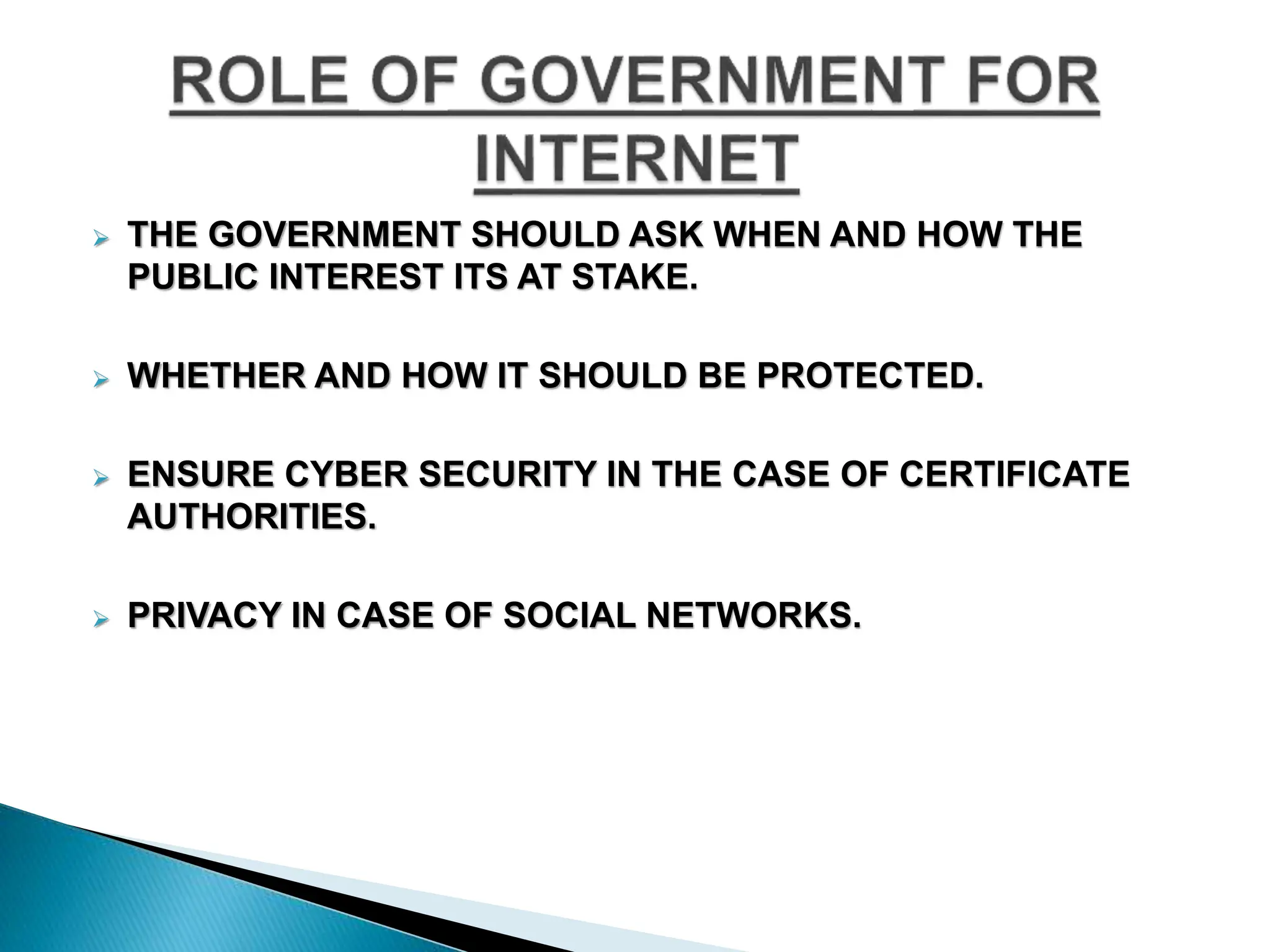 should government control internet and its content | PPTX