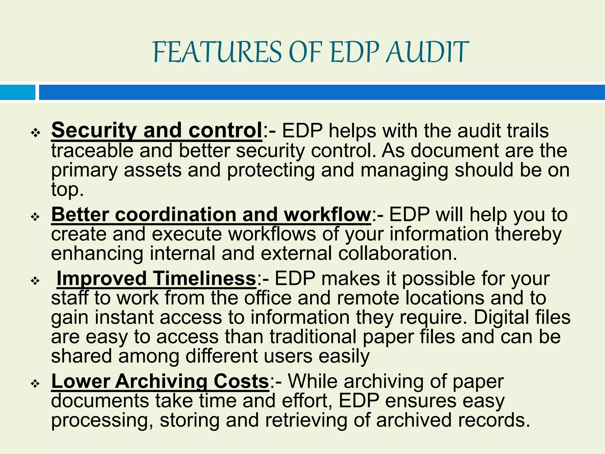 EDP AUDIT | PPTX