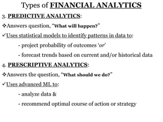 MEANING, TYPES AND IMPORTANCE OF FINANCIAL ANALYTICS | PPT