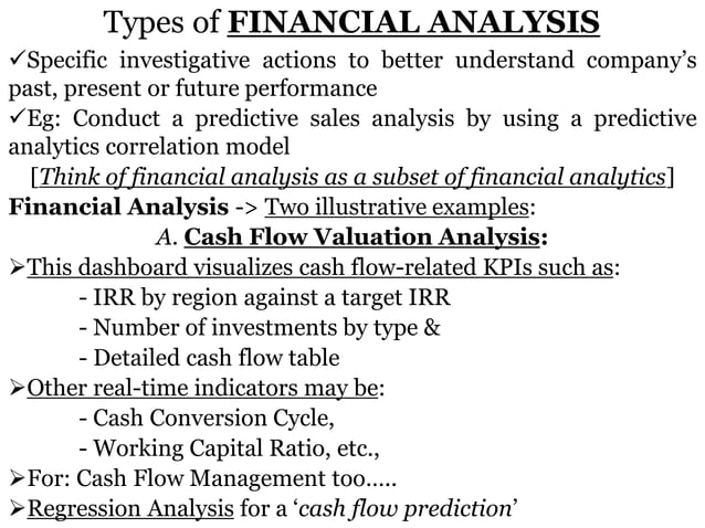 MEANING, TYPES AND IMPORTANCE OF FINANCIAL ANALYTICS | PPT