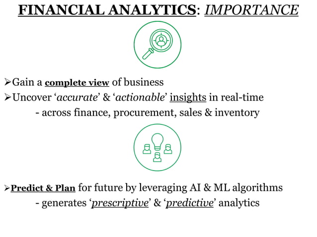 MEANING, TYPES AND IMPORTANCE OF FINANCIAL ANALYTICS | PPT