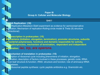 expression of genes , operon - lac operon and trp operon | PPT