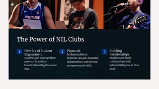 The NIL Club: Earning from your passion while you study | PDF