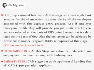 Canada Express Entry Process | PPTX | Educational Assessment | Education