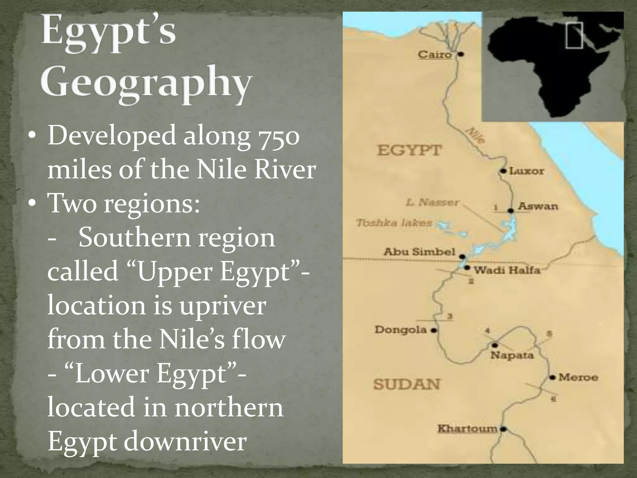 Nile river valley egypt & kush | PPTX