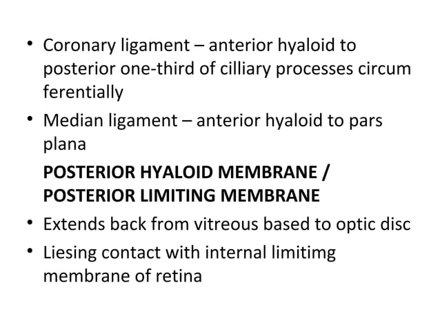 Vitreous humour | PPT